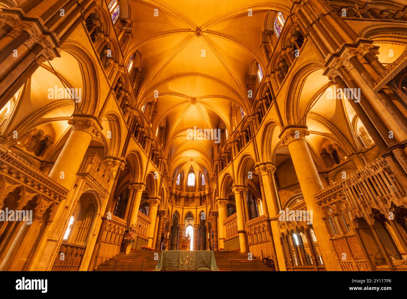 England, Kent, Canterbury, Canterbury Cathedral, Interior view of The ...