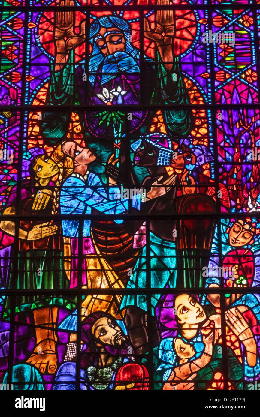 England, Kent, Canterbury, Canterbury Cathedral, The Stained Glass ...