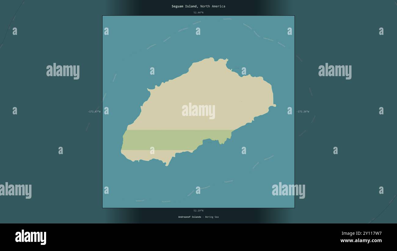 Seguam Island in the Bering Sea, belonging to United States, described ...