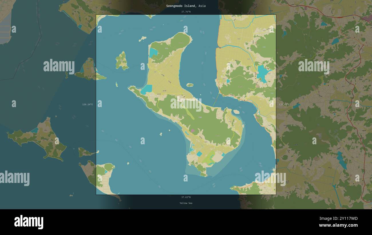 Seongmodo Island in the Yellow Sea, belonging to South Korea, described ...
