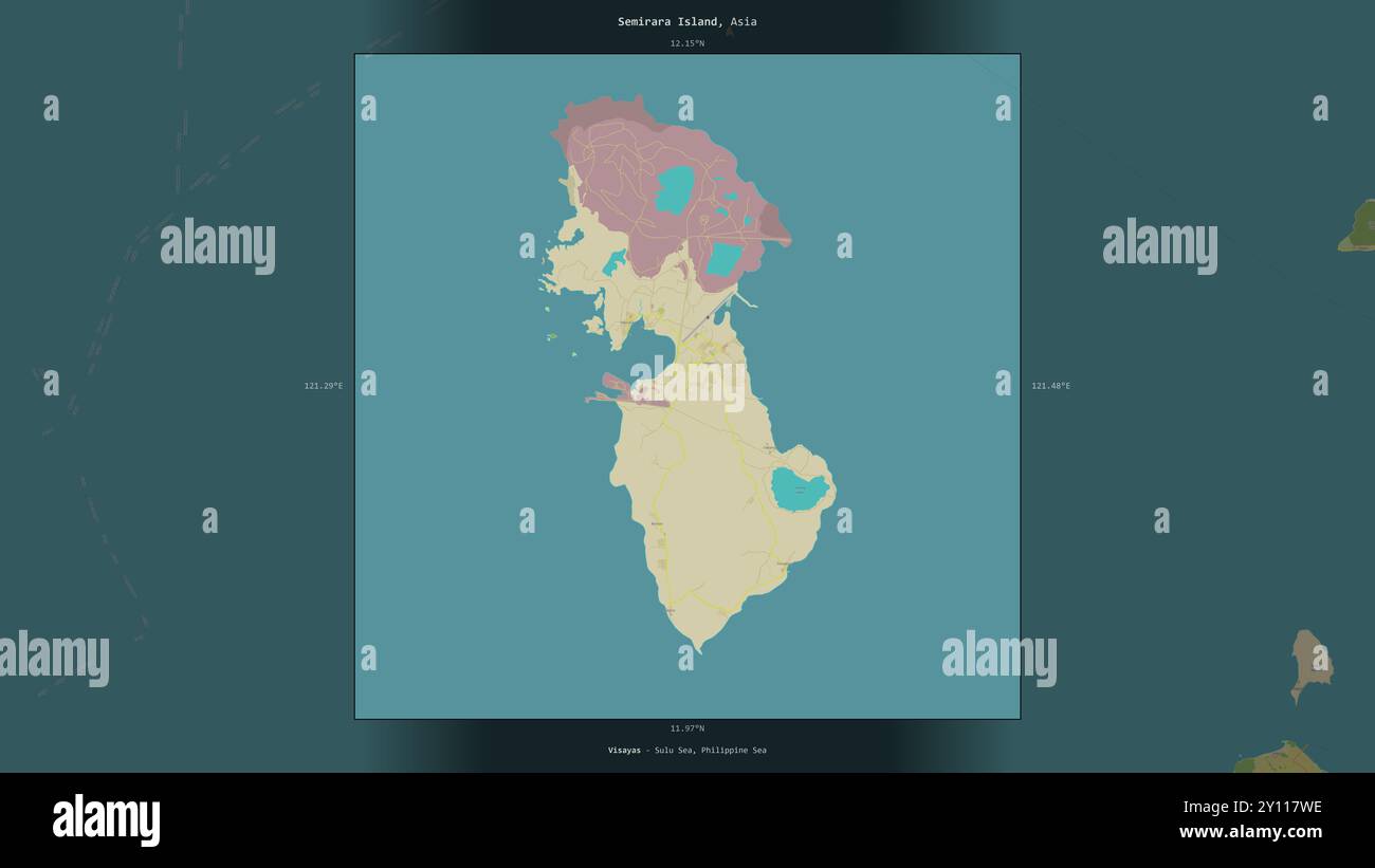 Semirara Island in the Sulu Sea, belonging to Philippines, described ...