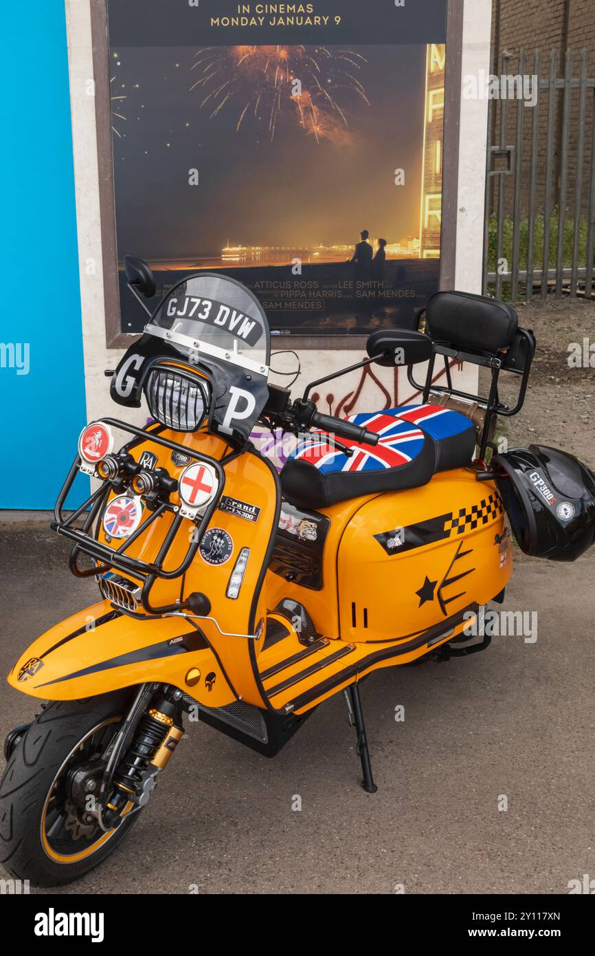England, Kent, Margate, The Big 7 National Scooter Rally, Colourful ...