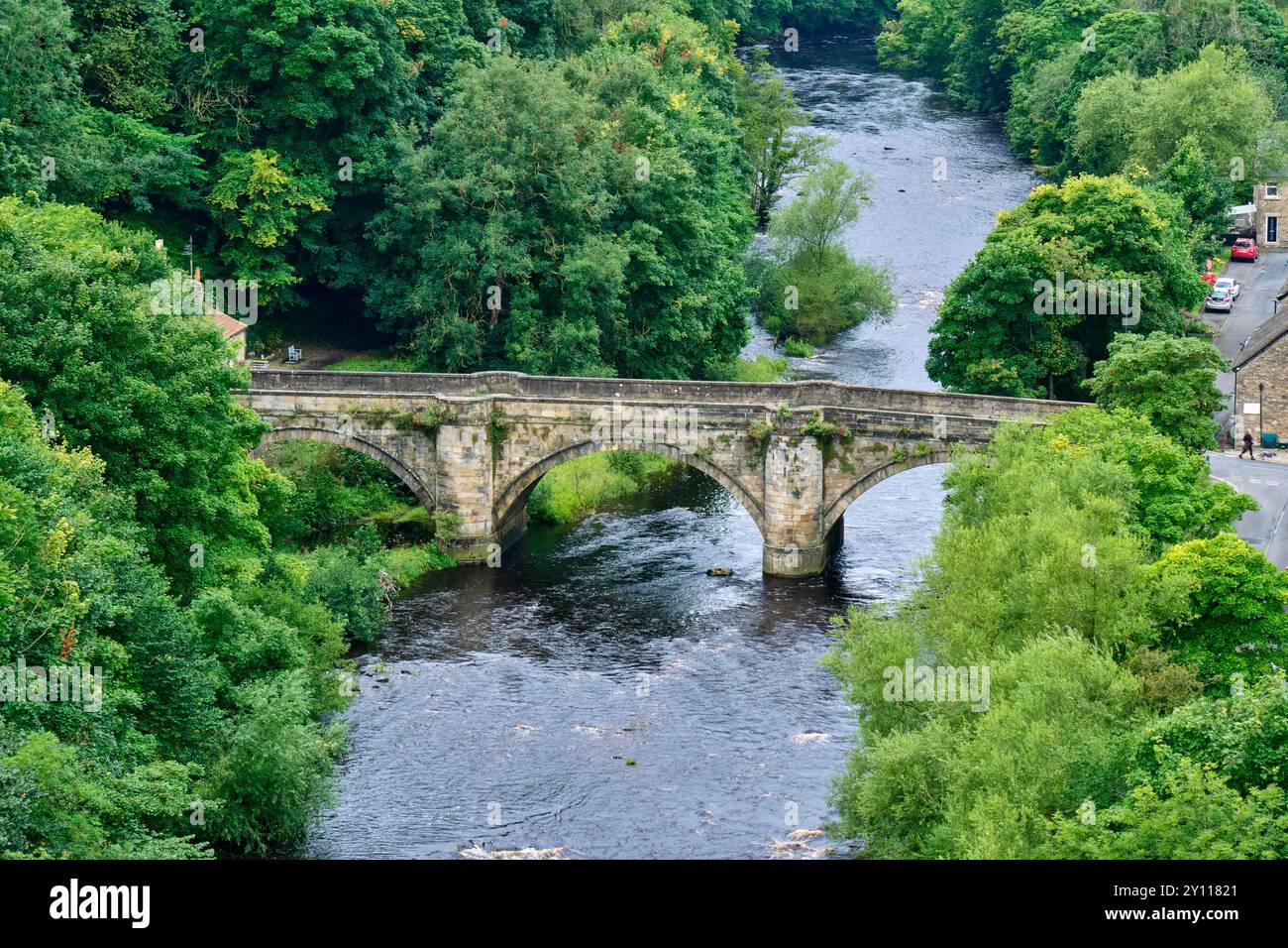 The River Swale, Richmond, North Yorkshire Stock Photo - Alamy