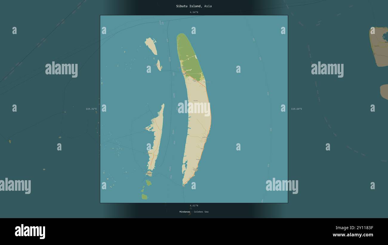 Sibutu Island in the Celebes Sea, belonging to Philippines, described ...