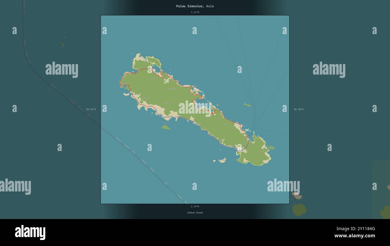 Pulau Simeulue in the Indian Ocean, belonging to Indonesia, described ...