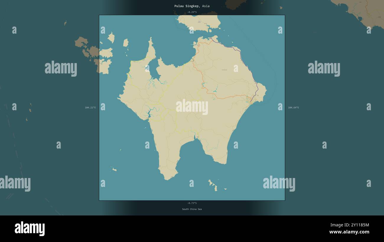 Pulau Singkep in the South China Sea, belonging to Indonesia, described ...