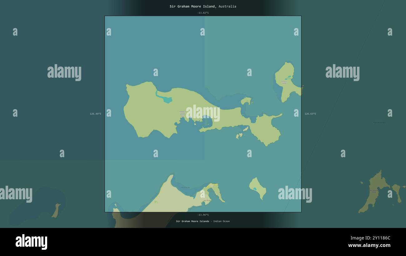 Sir Graham Moore Island in the Indian Ocean, belonging to Australia ...
