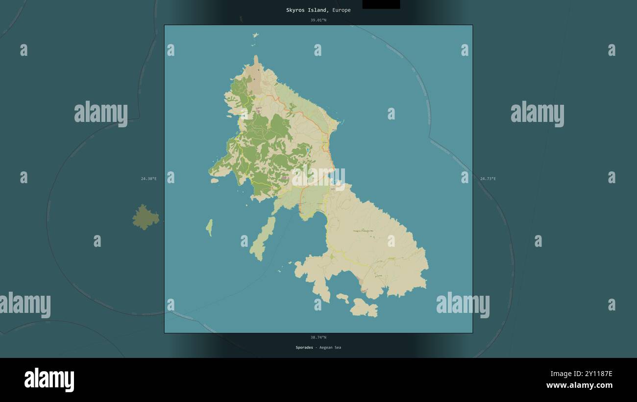 Skyros Island in the Aegean Sea, belonging to Greece, described and ...