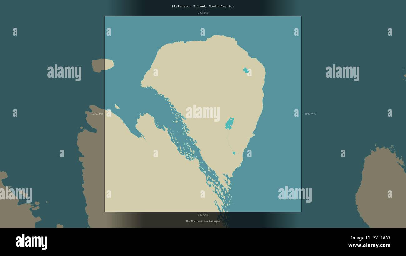 Stefansson Island in the The Northwestern Passages, belonging to Canada ...