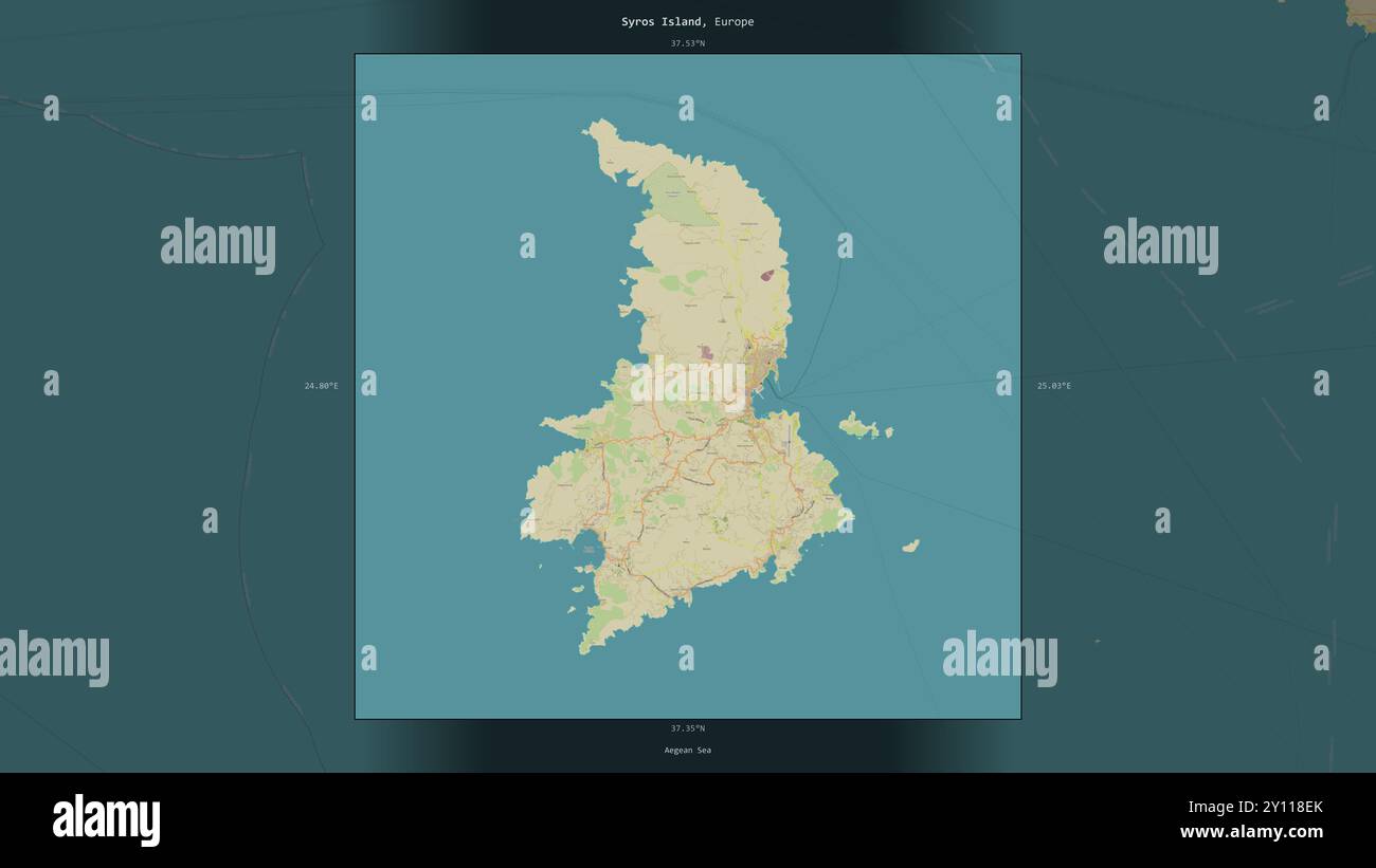 Syros Island in the Aegean Sea, belonging to Greece, described and ...