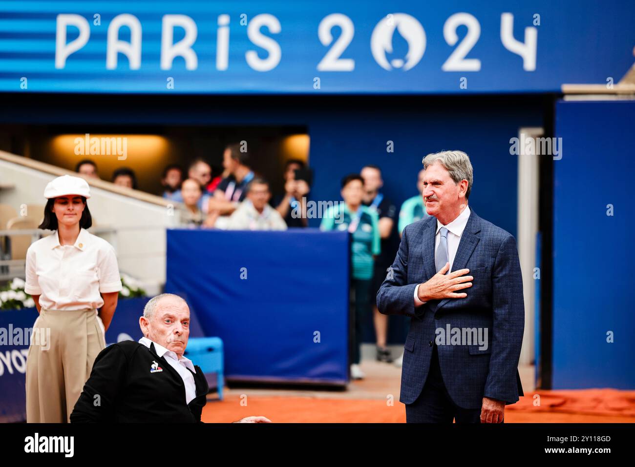 Paris, Sept. 4, 2024, Paralympics wheelchair tennis event. David ...