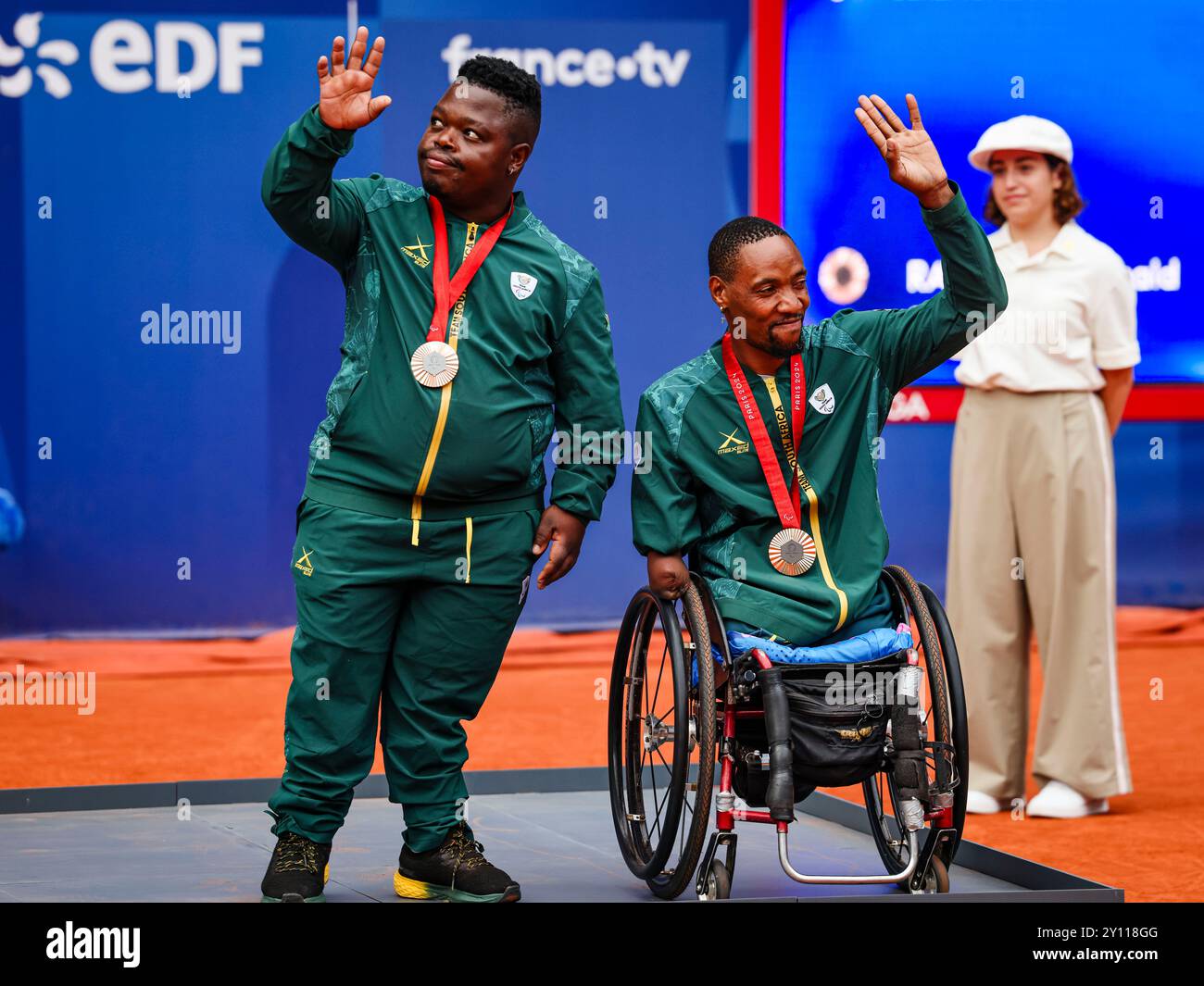 Paris, Sept. 4, 2024, Paralympics wheelchair tennis event. Donald ...