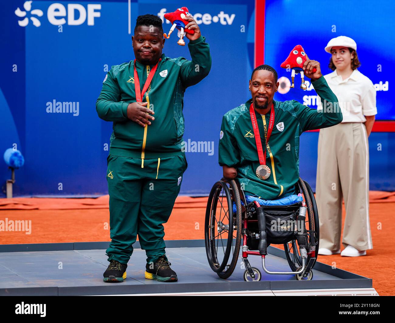 Paris, Sept. 4, 2024, Paralympics wheelchair tennis event. Donald ...