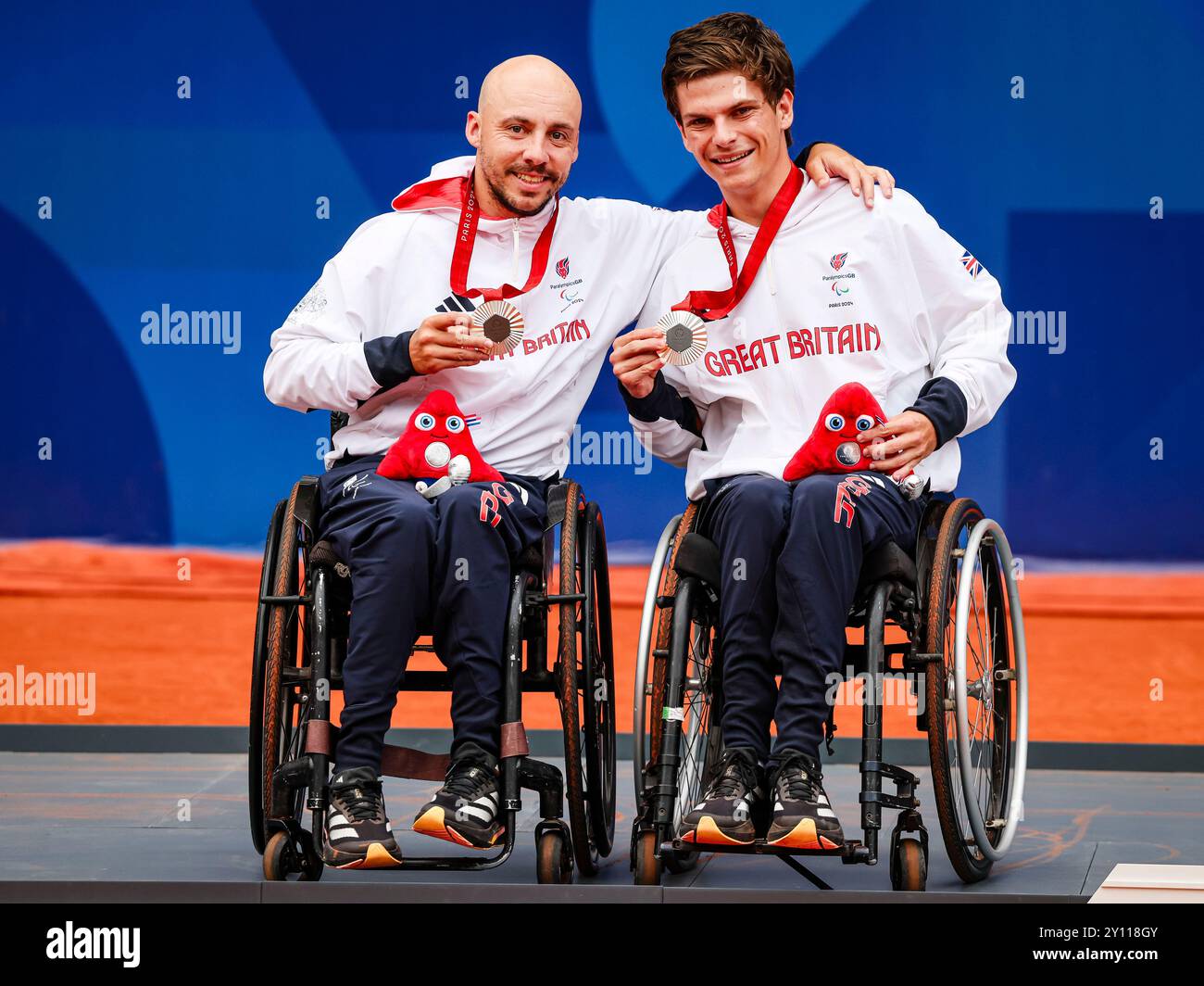 Paris, Sept. 4, 2024, Paralympics wheelchair tennis event. Andy ...