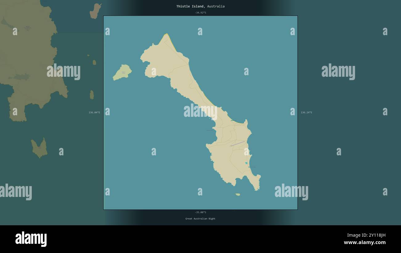 Thistle Island in the Great Australian Bight, belonging to Australia ...