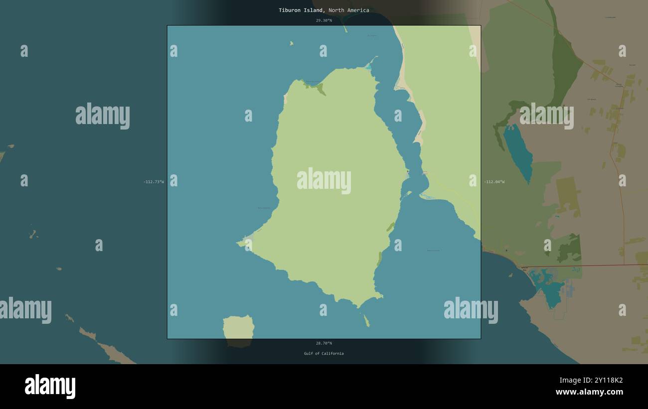 Tiburon Island in the Gulf of California, belonging to Mexico ...