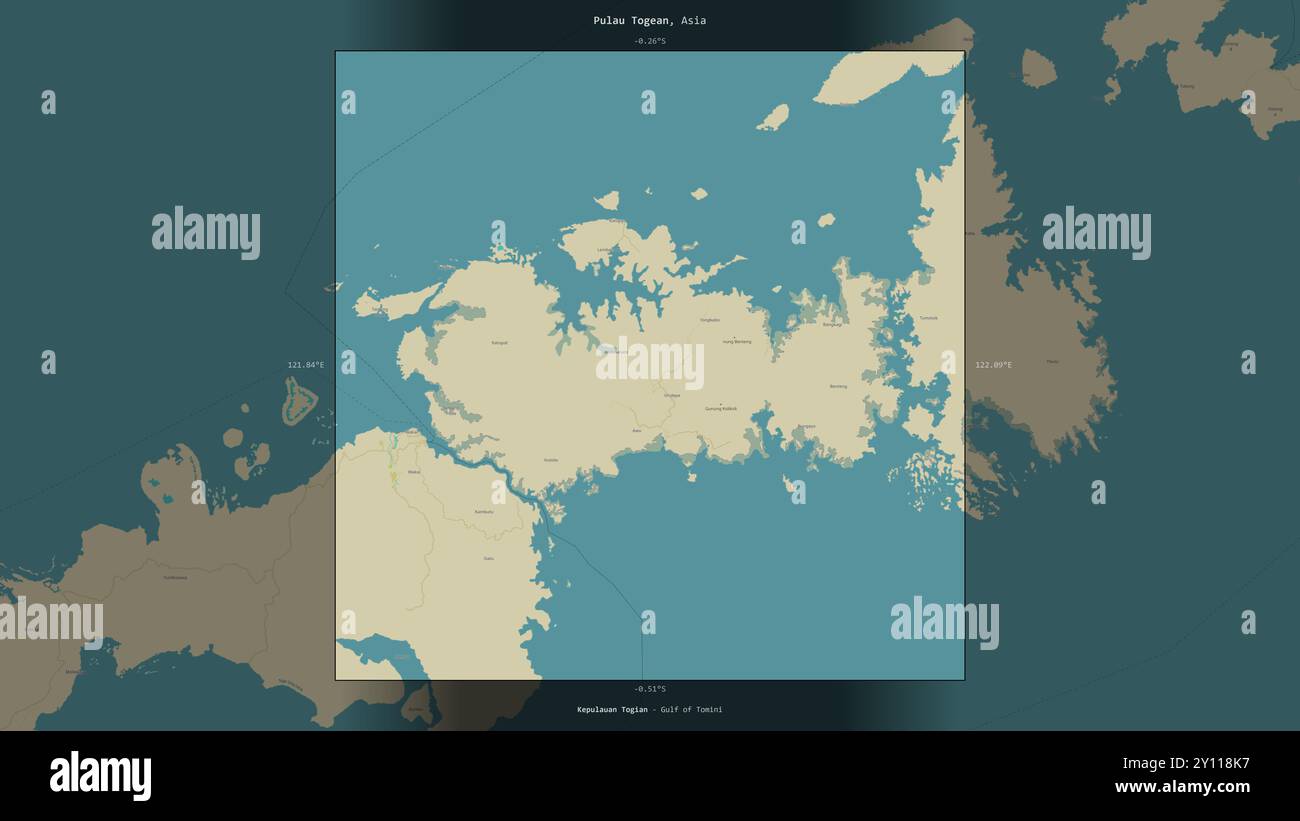 Pulau Togean in the Gulf of Tomini, belonging to Indonesia, described ...