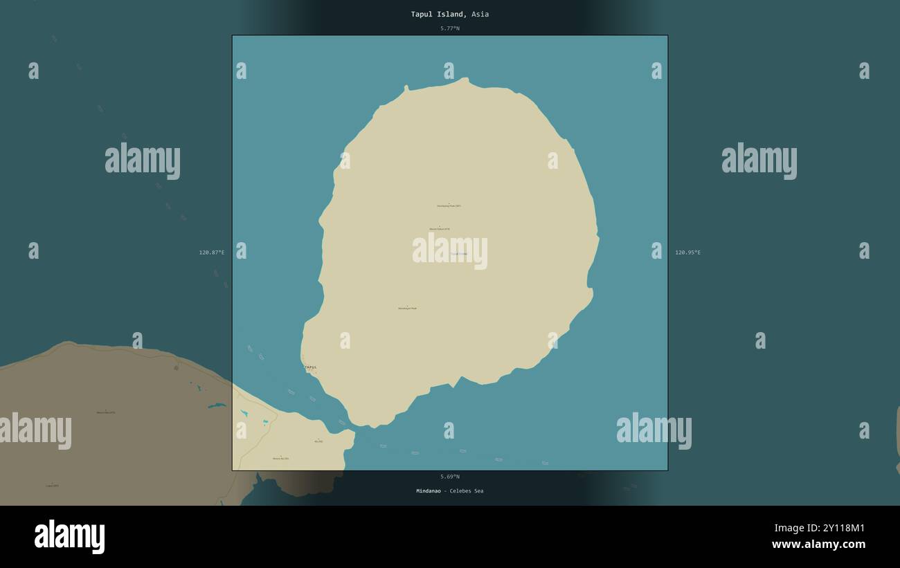 Tapul Island in the Celebes Sea, belonging to Philippines, described ...