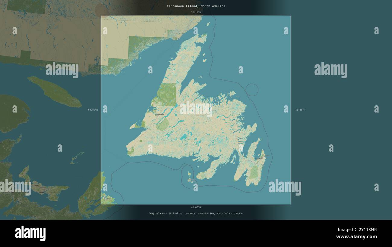 Terranova Island in the Labrador Sea, belonging to Canada, described ...