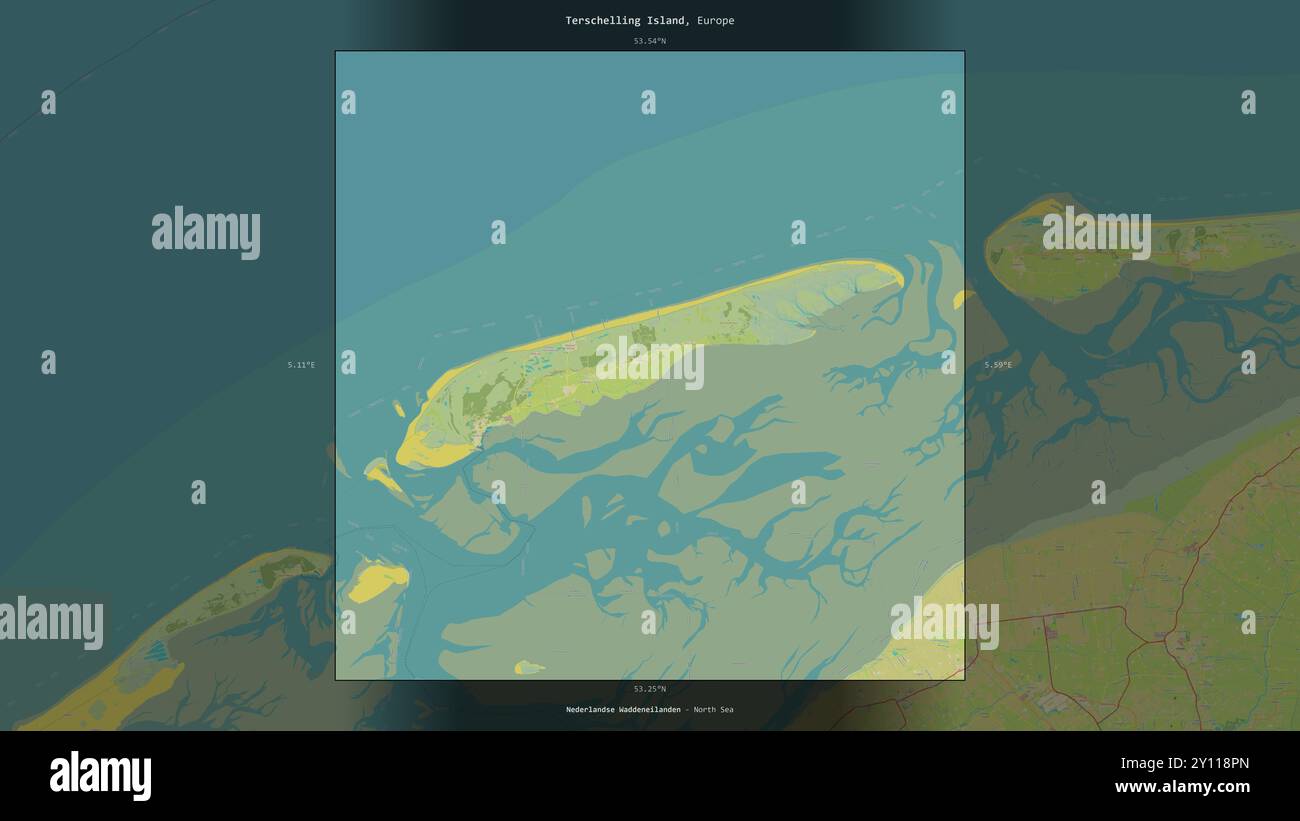 Terschelling Island in the North Sea, belonging to Netherlands ...