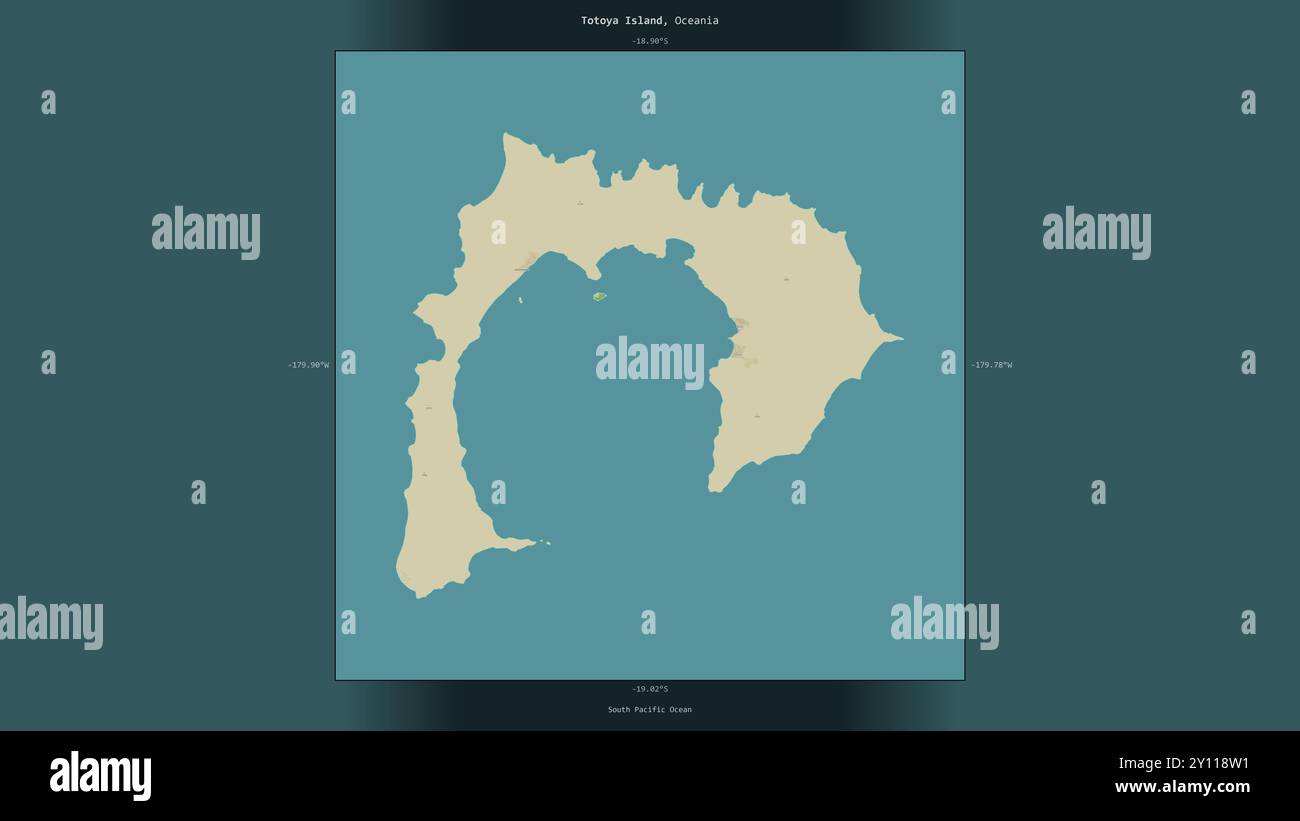 Totoya Island in the South Pacific Ocean, belonging to Fiji, described ...
