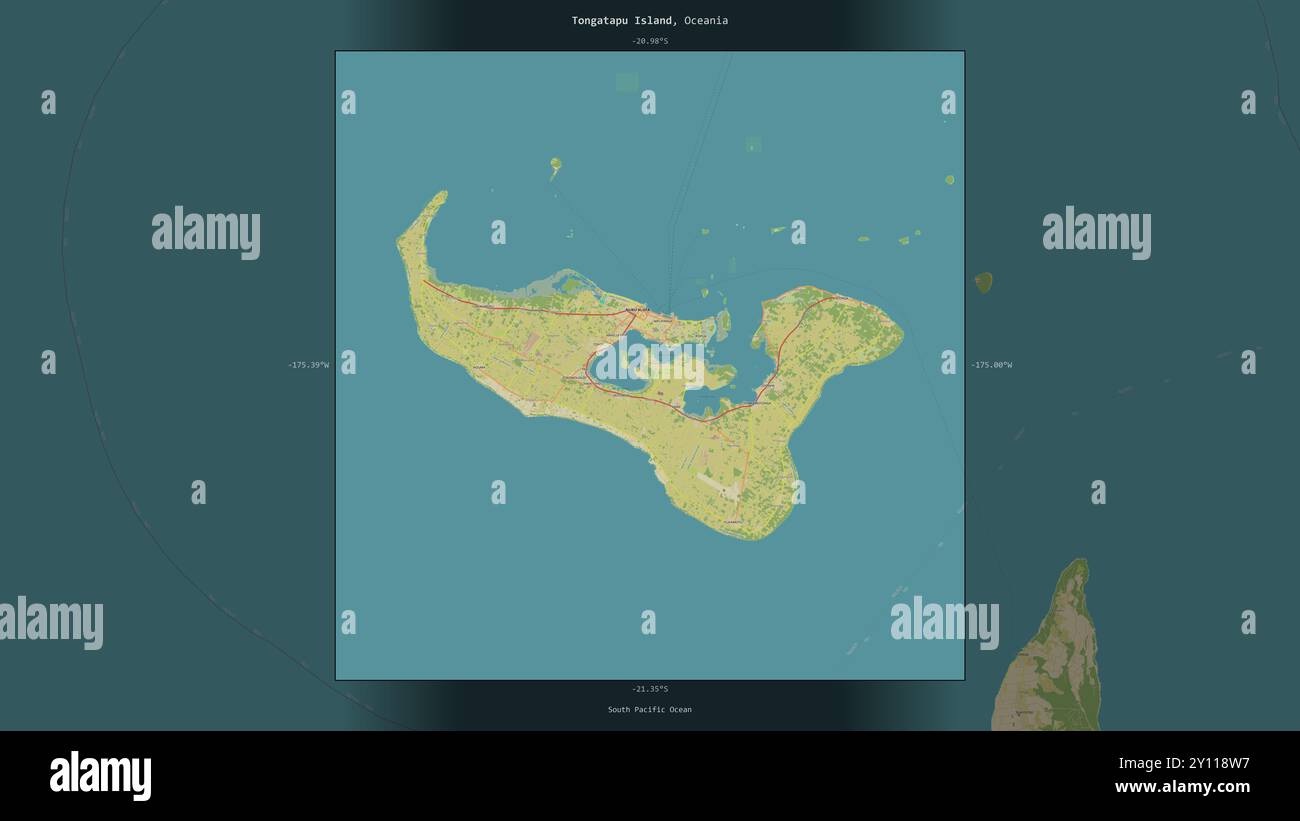Tongatapu Island in the South Pacific Ocean, belonging to Tonga ...