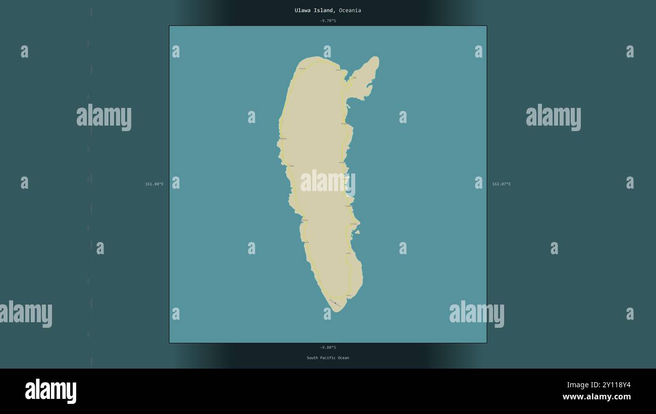 Ulawa Island in the South Pacific Ocean, belonging to Solomon Islands ...