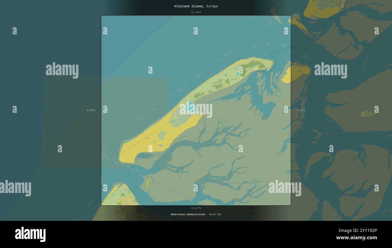 Vlieland Island in the North Sea, belonging to Netherlands, described ...