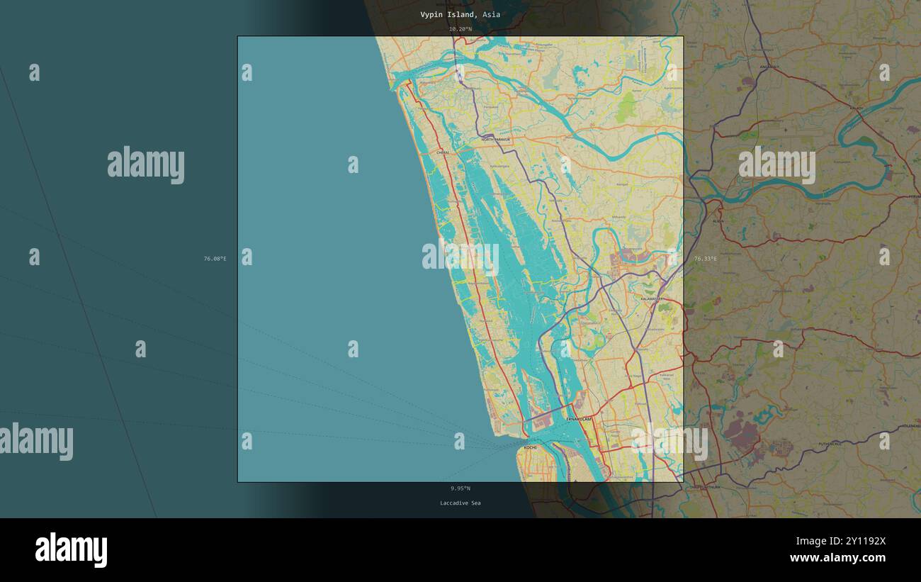 Vypin Island in the Laccadive Sea, belonging to India, described and ...