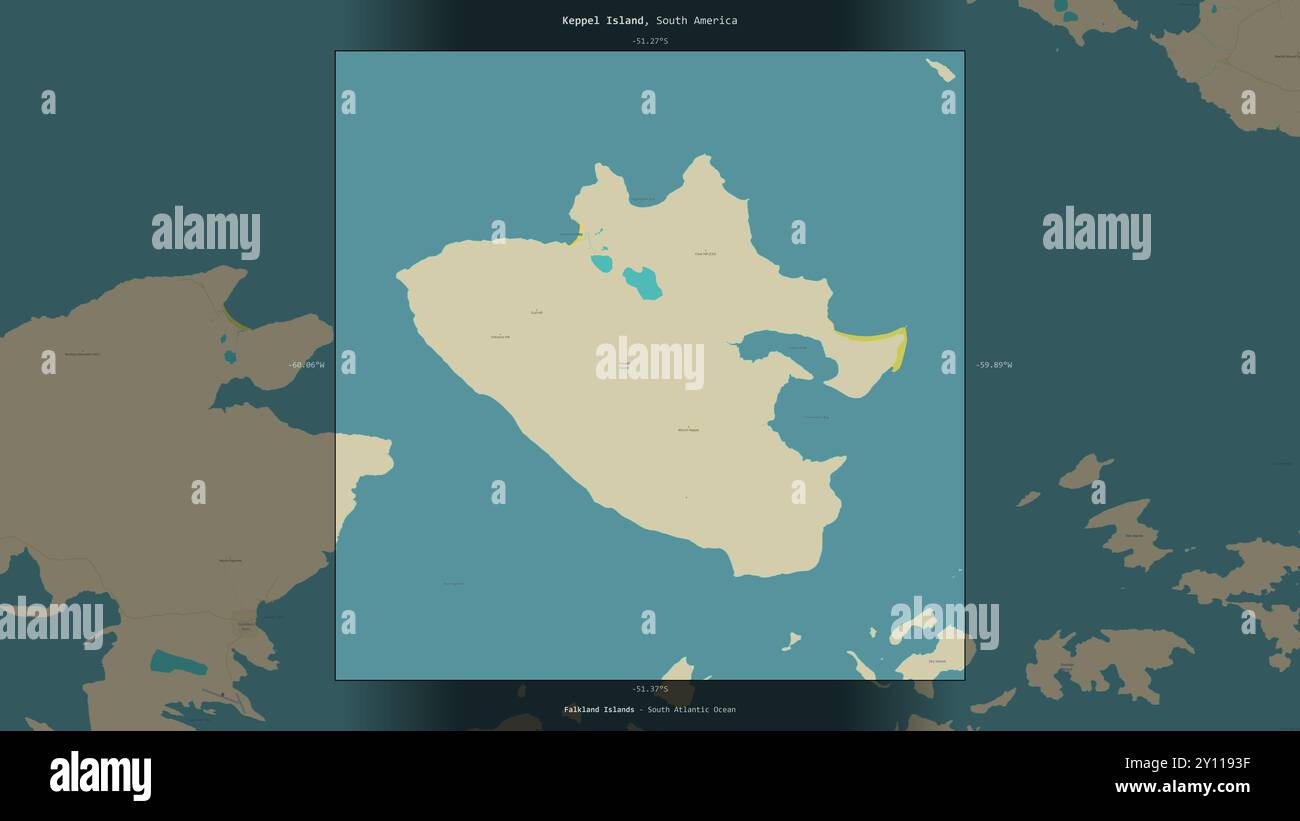 Keppel Island in the South Atlantic Ocean, belonging to Falkland Islands, described and ...