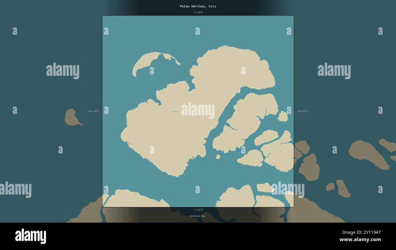 Pulau Warilau in the Arafura Sea, belonging to Indonesia, described and ...