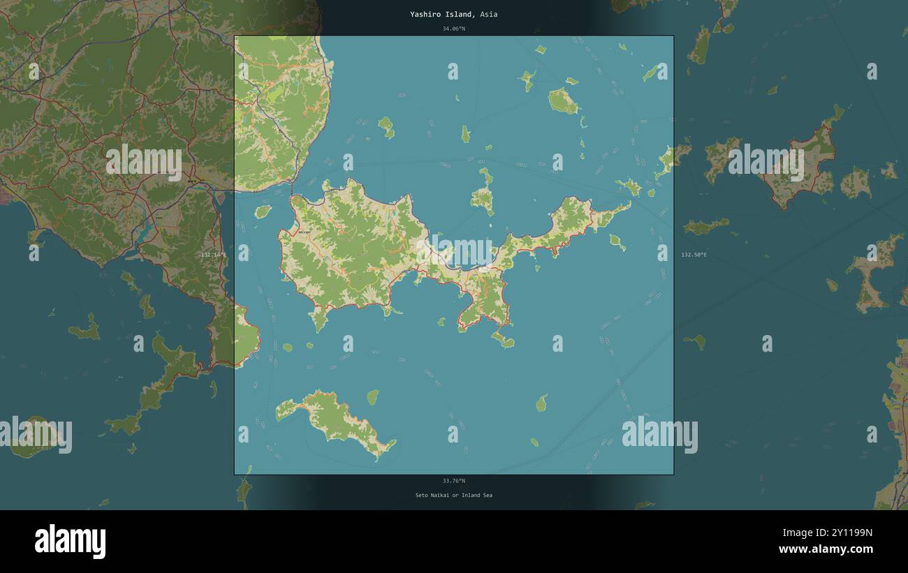 Yashiro Island in the Seto Naikai or Inland Sea, belonging to Japan ...