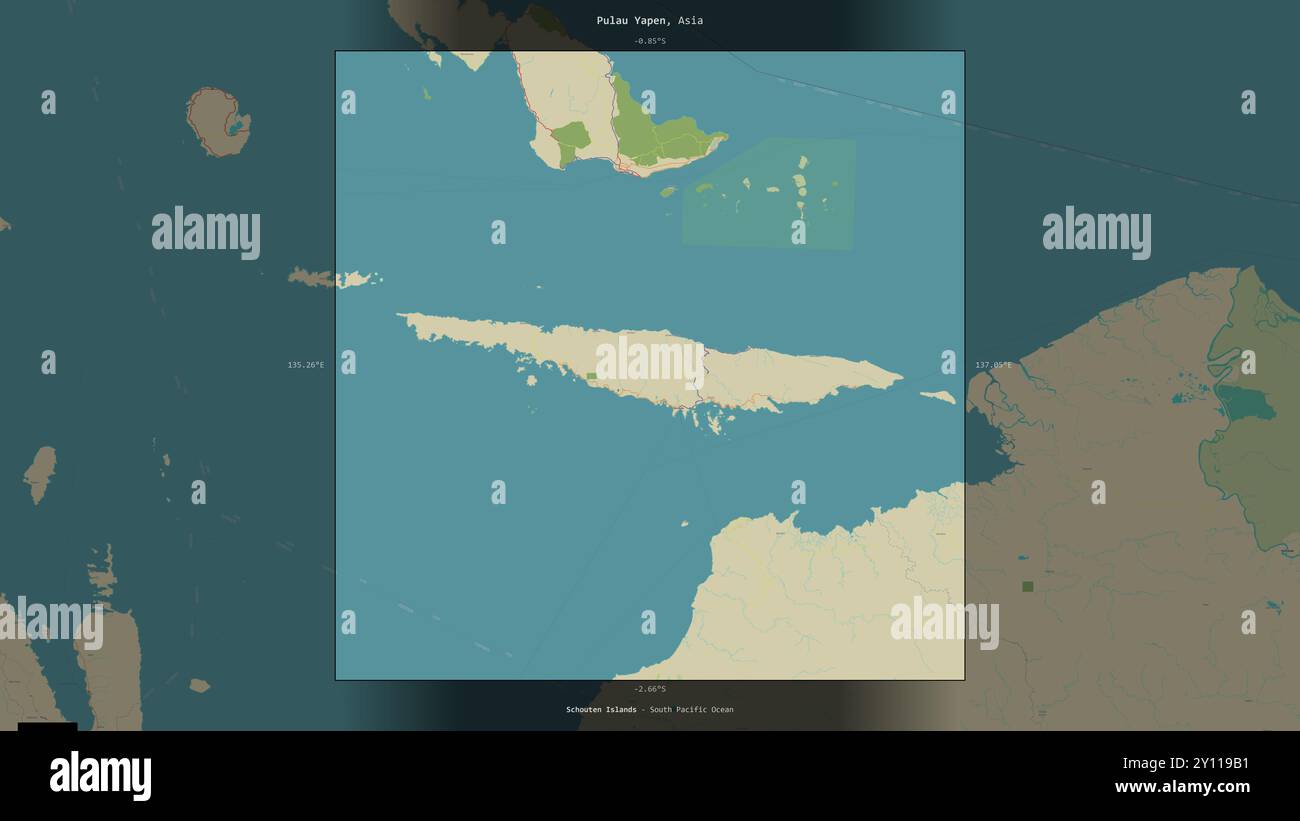 Pulau Yapen in the South Pacific Ocean, belonging to Indonesia ...