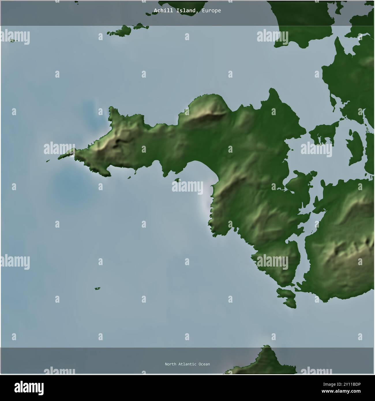 Achill Island in the North Atlantic Ocean, belonging to Ireland ...
