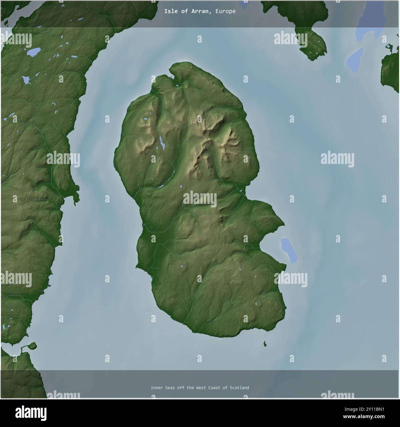 Isle of Arran in the Inner Seas off the West Coast of Scotland ...