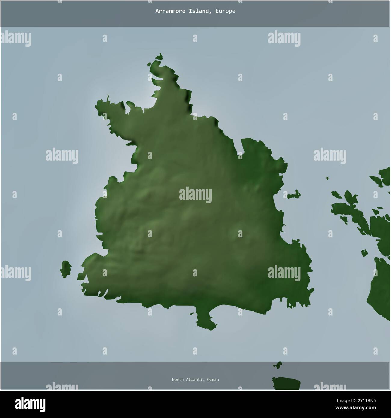 Arranmore Island in the North Atlantic Ocean, belonging to Ireland ...