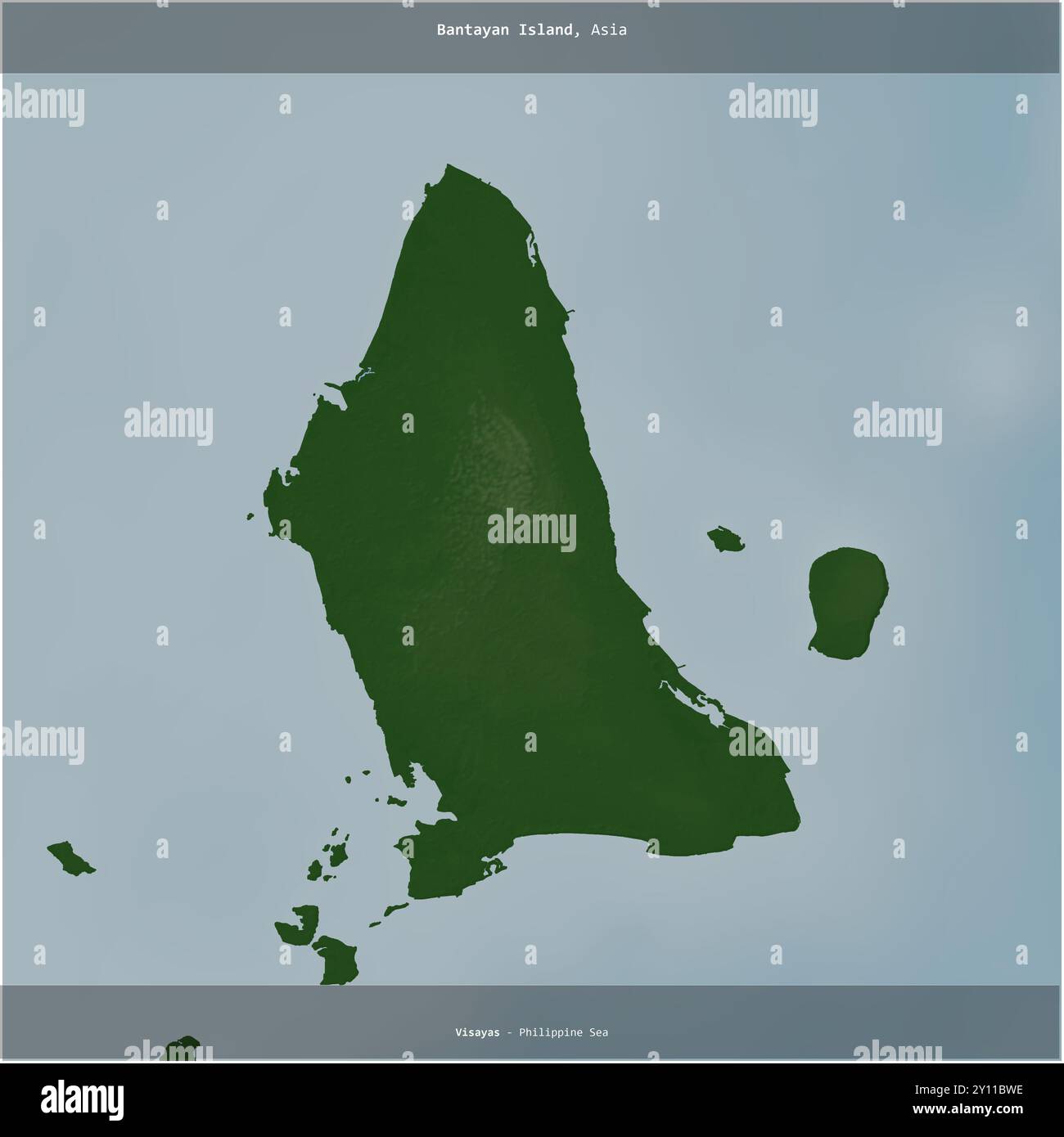 Bantayan Island in the Philippine Sea, belonging to Philippines ...