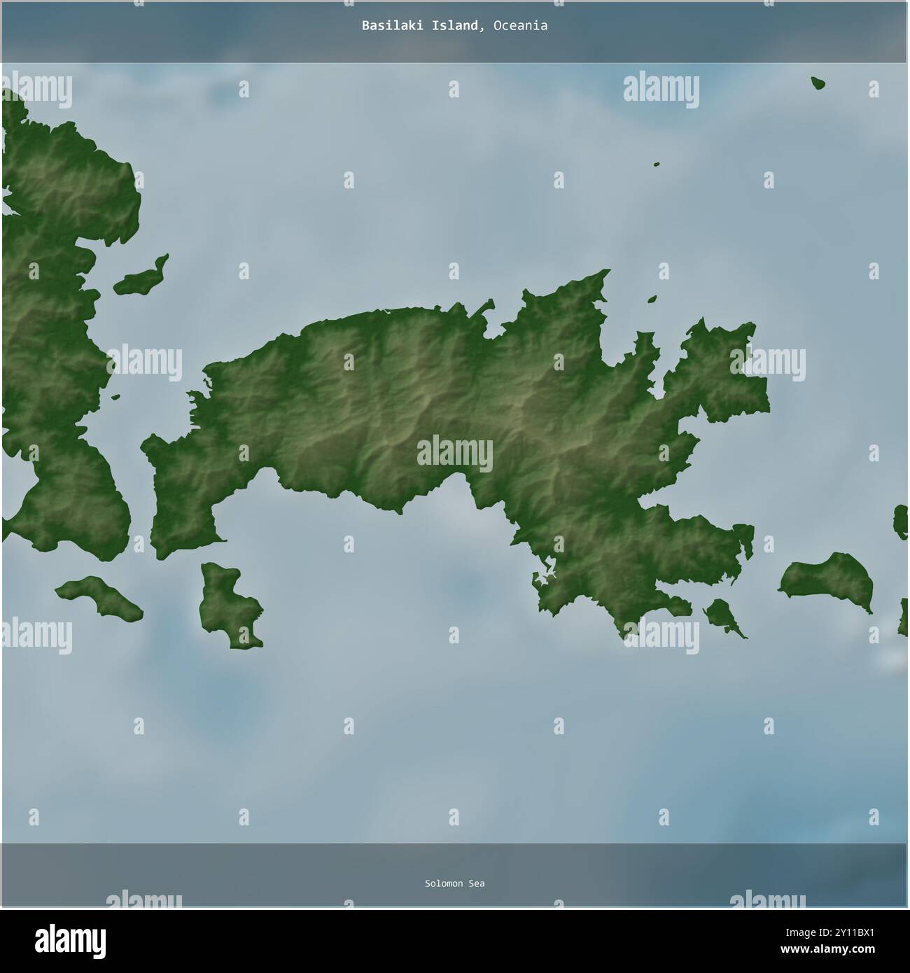 Basilaki Island in the Solomon Sea, belonging to Papua New Guinea ...