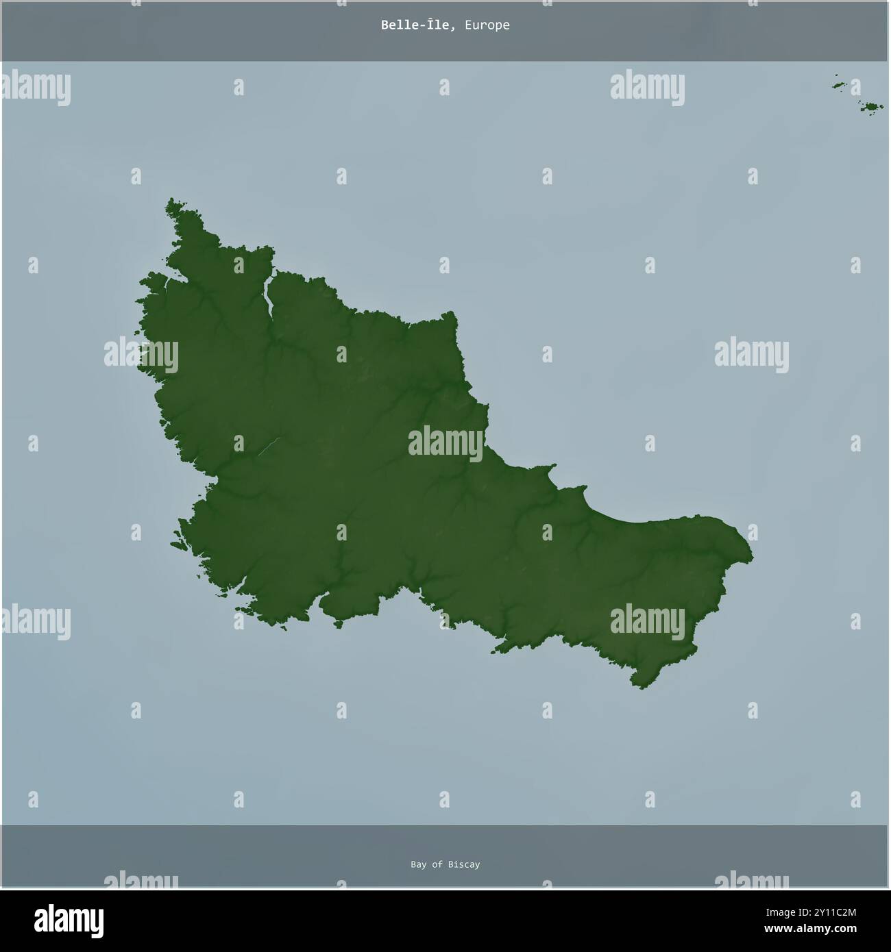 Island belle ile map hi-res stock photography and images - Alamy