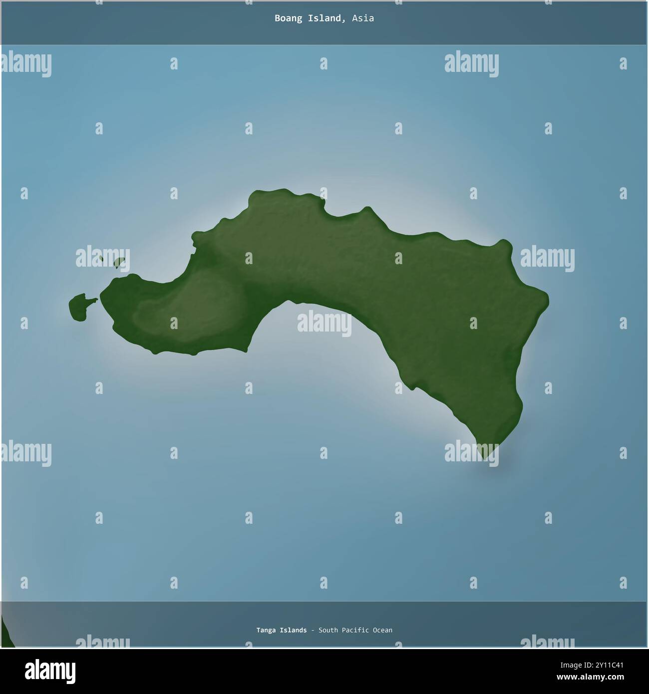 Boang Island in the South Pacific Ocean, belonging to Papua New Guinea ...