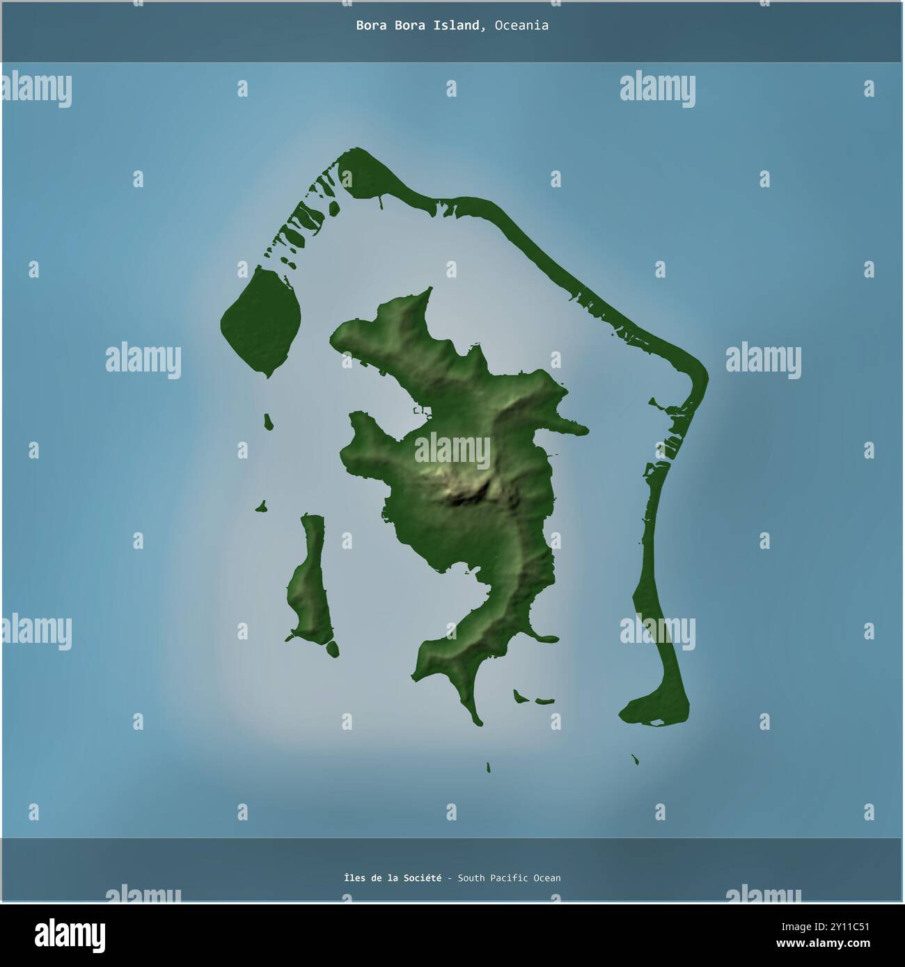 Bora Bora Island in the South Pacific Ocean, belonging to France ...