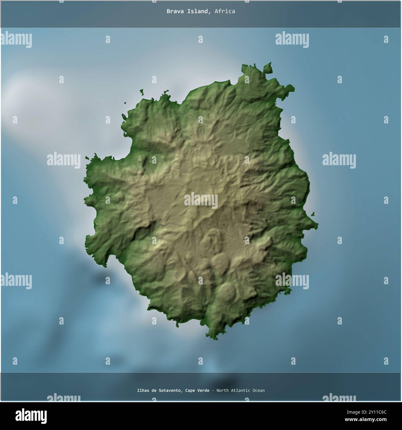 Brava Island in the North Atlantic Ocean, belonging to Cape Verde ...