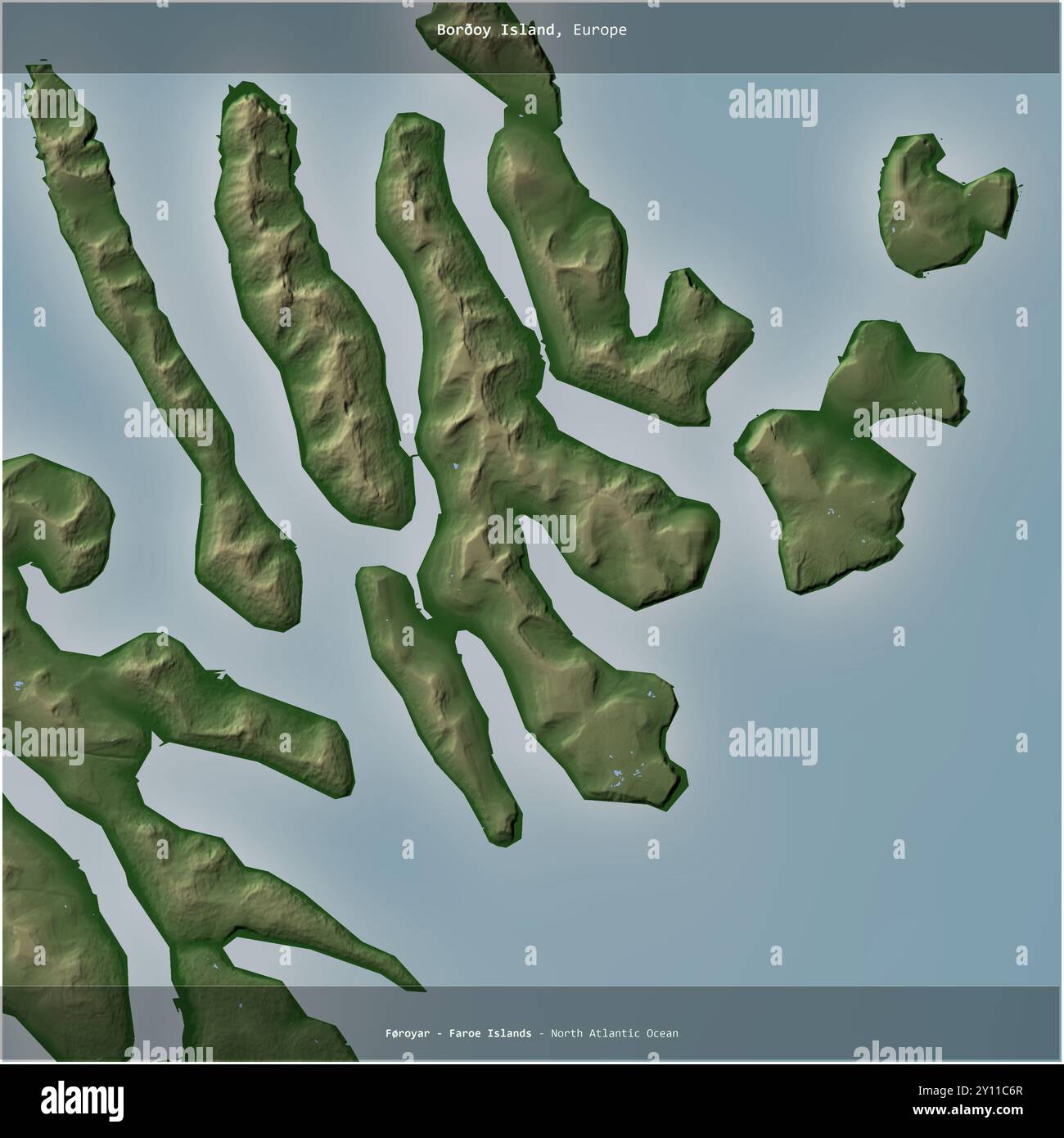 Boroy Island in the North Atlantic Ocean, belonging to Faroe Islands ...