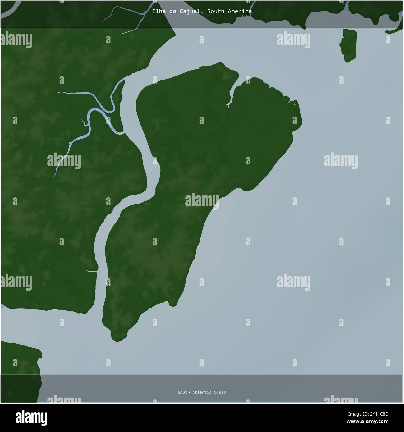 Ilha do Cajual in the South Atlantic Ocean, belonging to Brazil ...