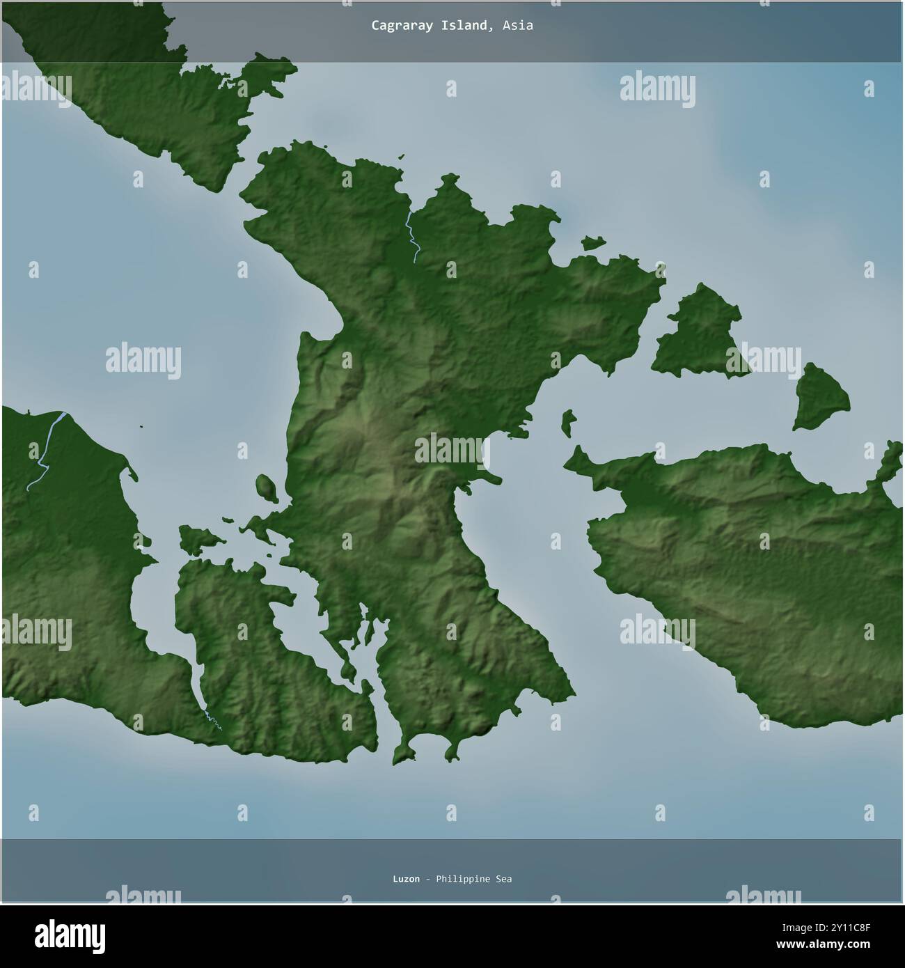 Cagraray Island in the Philippine Sea, belonging to Philippines ...