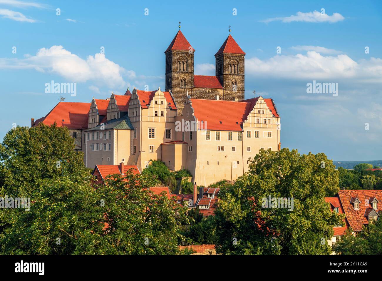 Monastery, Quedlinburg, castle, museum, Harz, Saxony-Anhalt, Germany ...