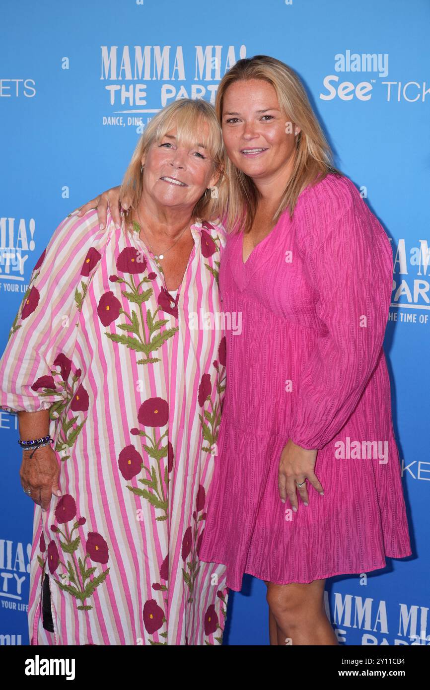 Linda Robson attends the 5th Birthday gala for Mamma Mia! The Party at ...