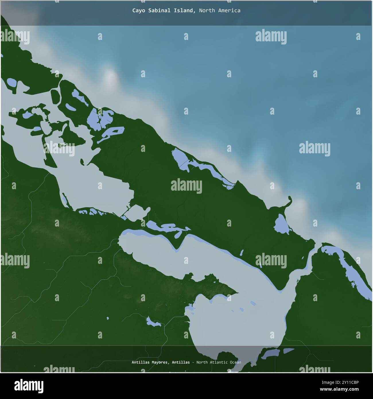 Cayo Sabinal Island in the North Atlantic Ocean, belonging to Cuba ...
