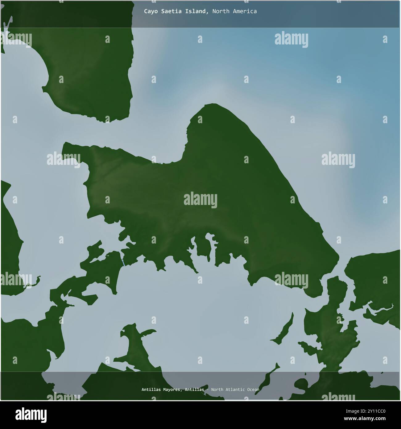 Cayo Saetia Island in the North Atlantic Ocean, belonging to Cuba ...