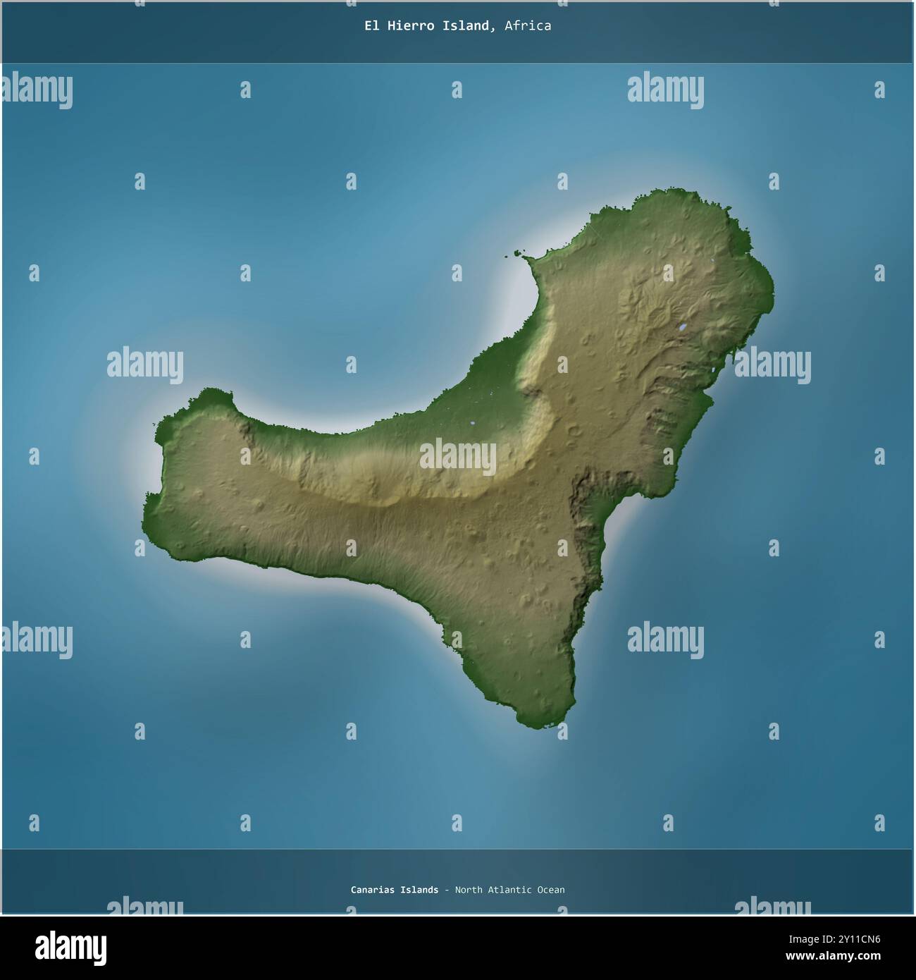 El Hierro Island in the North Atlantic Ocean, belonging to Spain ...